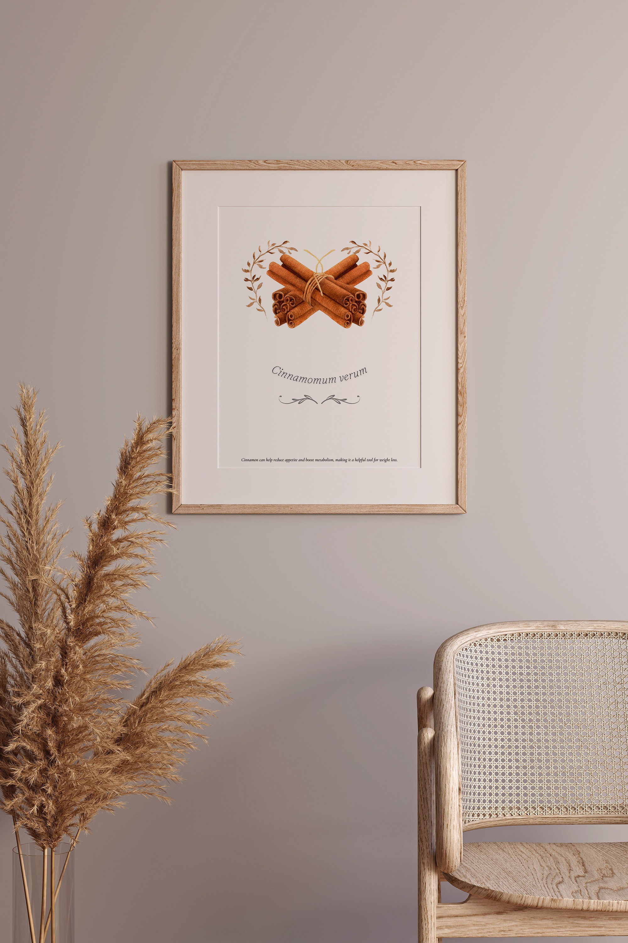 Cinnamon Printable Digital Download Art, Digital Wall Art, Watercolor ...