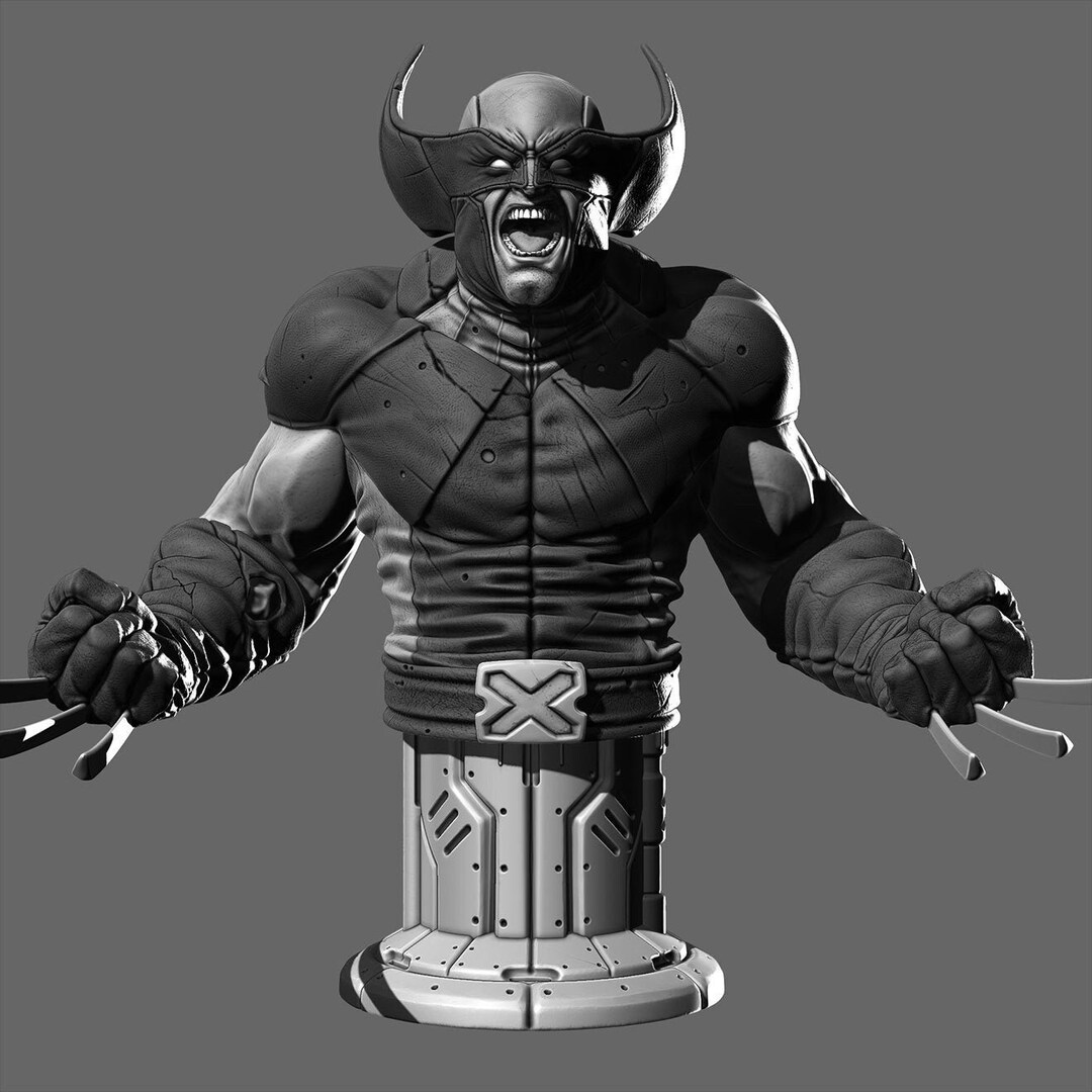 Wolverine Bust STL - Etsy