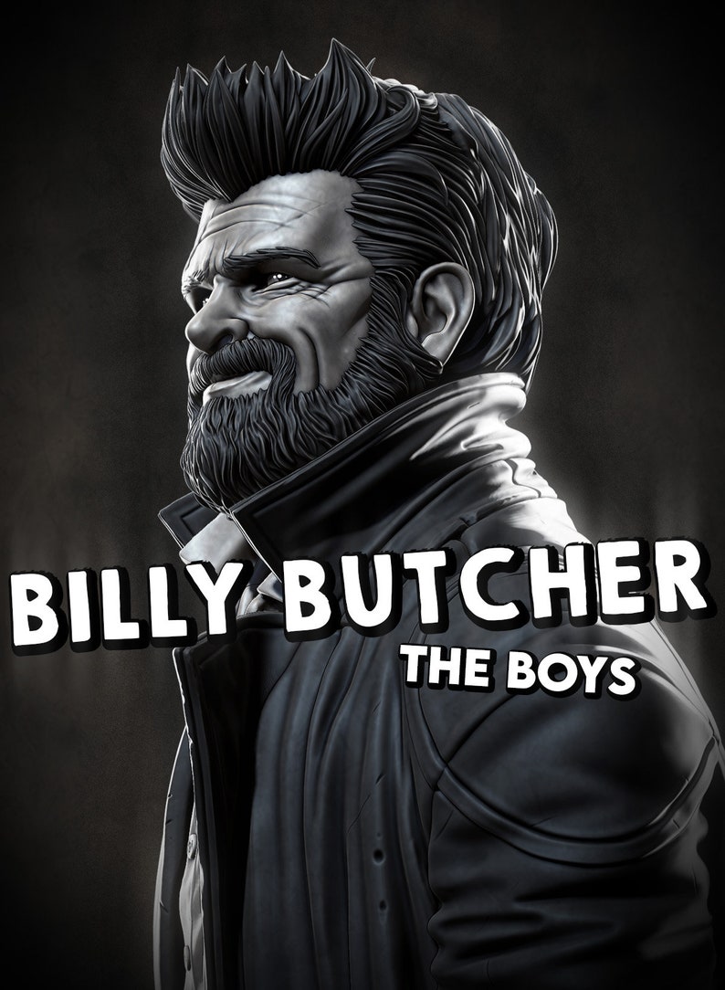 Billy Butcher Bust STL 3D Print - Etsy
