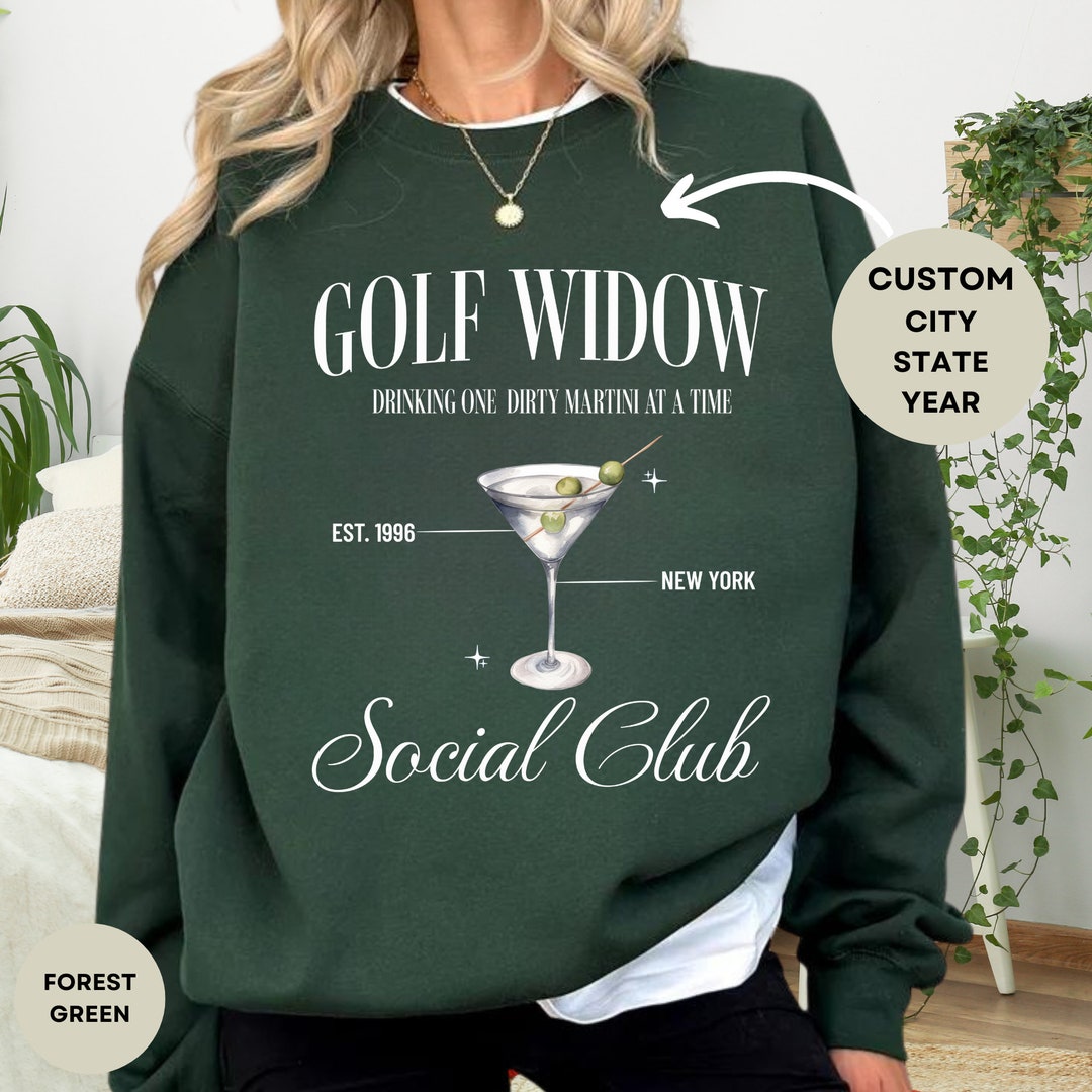 Custom Abandoned Golf Wife Sweatshirt, Personalized Wives Golf Widow ...