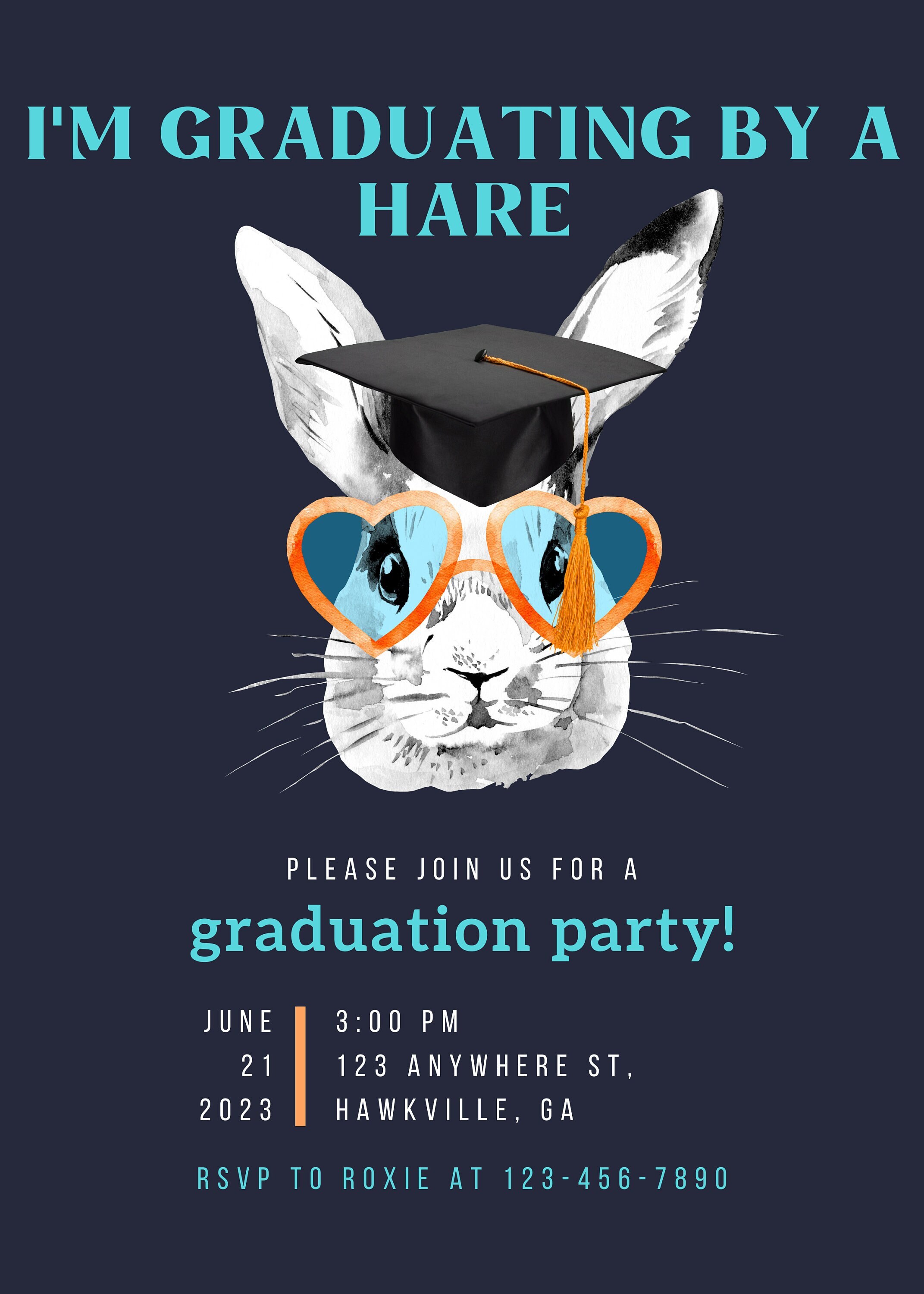 Graduation Invitation 2023 Template, Graduation Invite Template, Funny ...