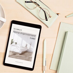 Home Improvement Planner, Printable Planner, Remodeling Guidebook, DIY ...