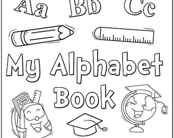 28 Printable Pages | My Alphabet Book | Coloring Book | Educational ...