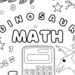 16 Printable Pages | Dinosaur Math | Coloring Book | Children's Book ...
