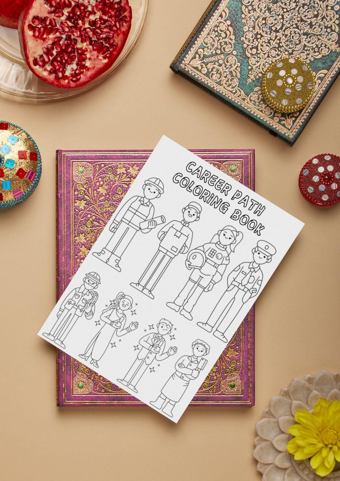 15 Printable Pages | Career Path Coloring Book | Book | Coloring Book ...
