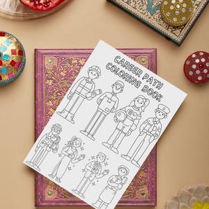 15 Printable Pages | Career Path Coloring Book | Book | Coloring Book ...