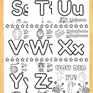 28 Printable Pages | My Alphabet Book | Coloring Book | Educational ...
