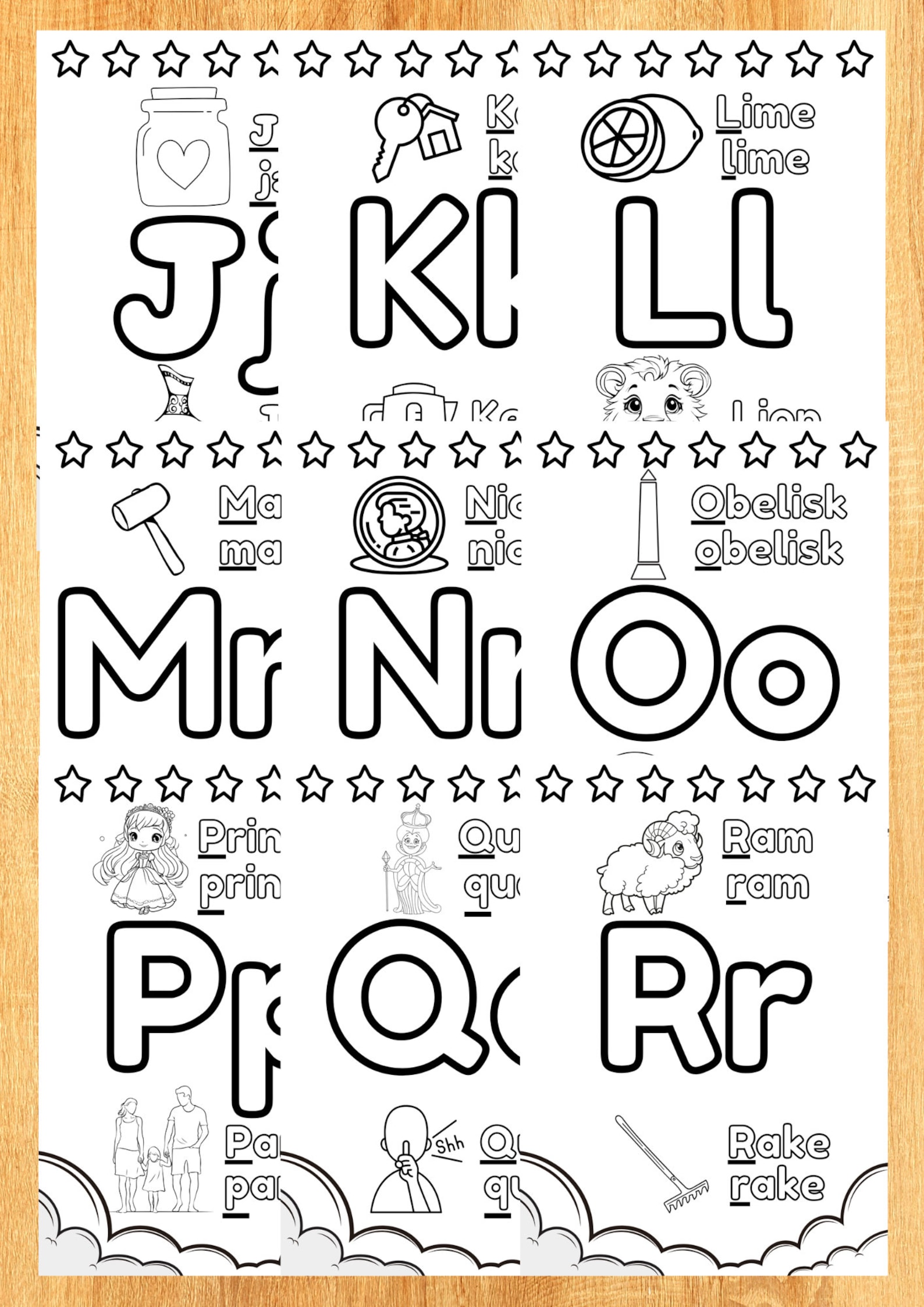 28 Printable Pages | My Alphabet Book | Coloring Book | Educational ...