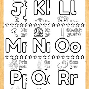 28 Printable Pages | My Alphabet Book | Coloring Book | Educational ...