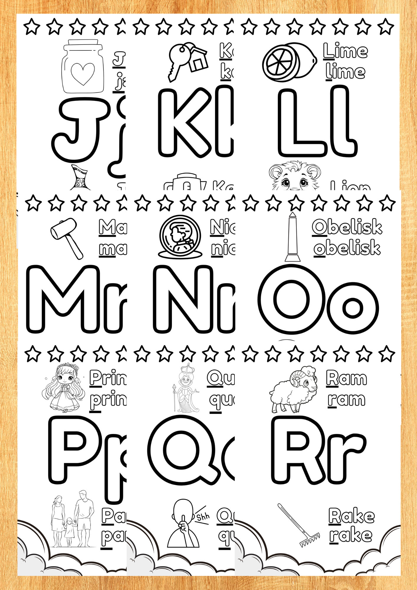28 Printable Pages | My Alphabet Book | Coloring Book | Educational ...
