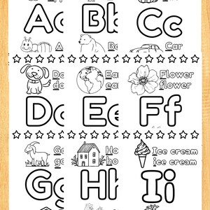 28 Printable Pages | My Alphabet Book | Coloring Book | Educational ...