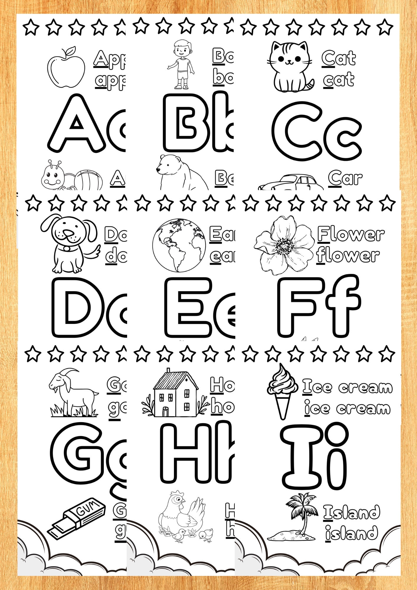 28 Printable Pages | My Alphabet Book | Coloring Book | Educational ...