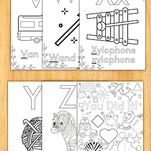 Printable Alphabet Coloring Book: 28 Pages, Educational (digital ...
