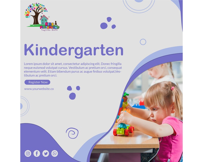 Kindergarten Logo, Preschool Logo, Playful Logo - Etsy