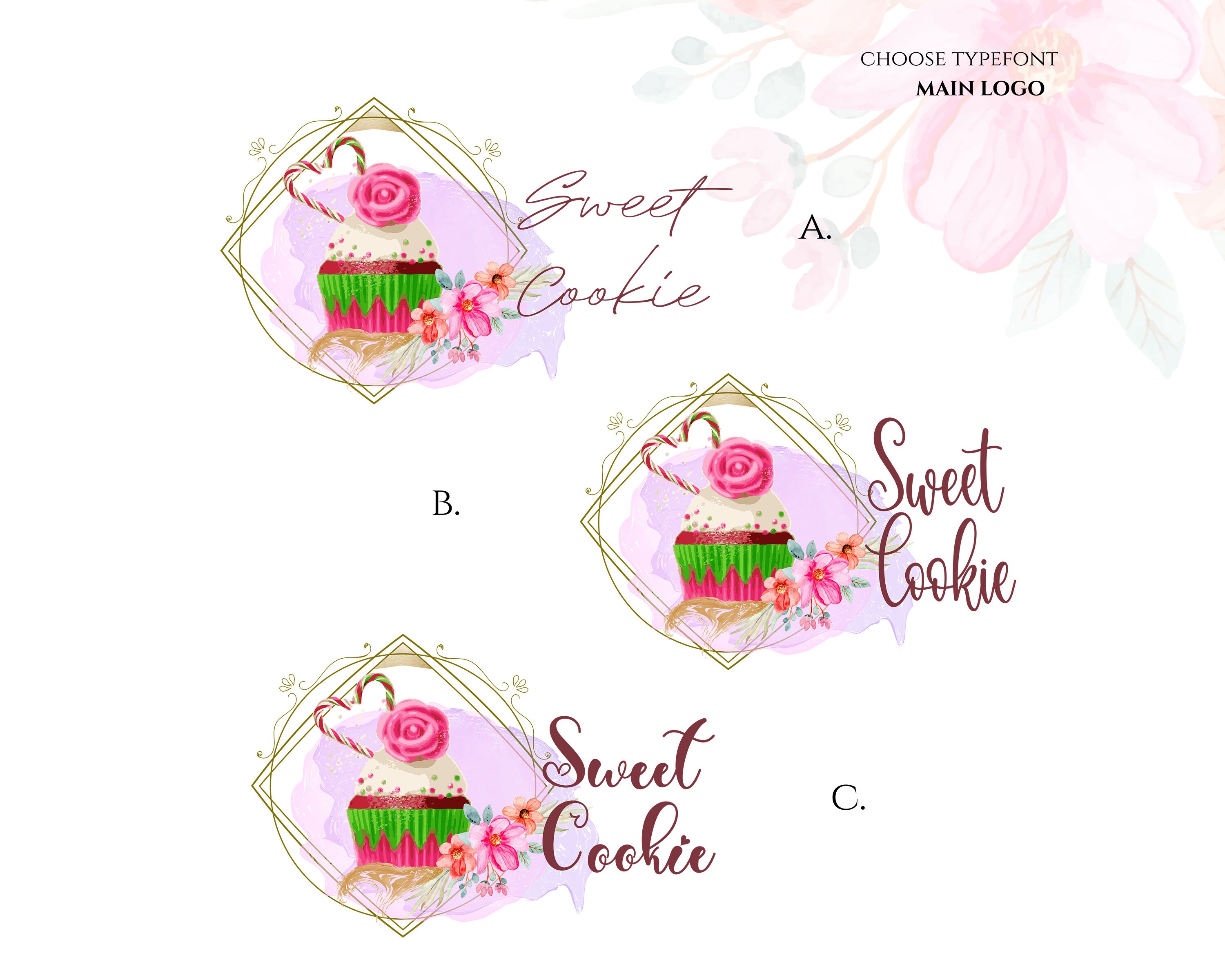 Premade Cupcake Bakery Logo Home Baking Logo Cake Logo Png - Etsy