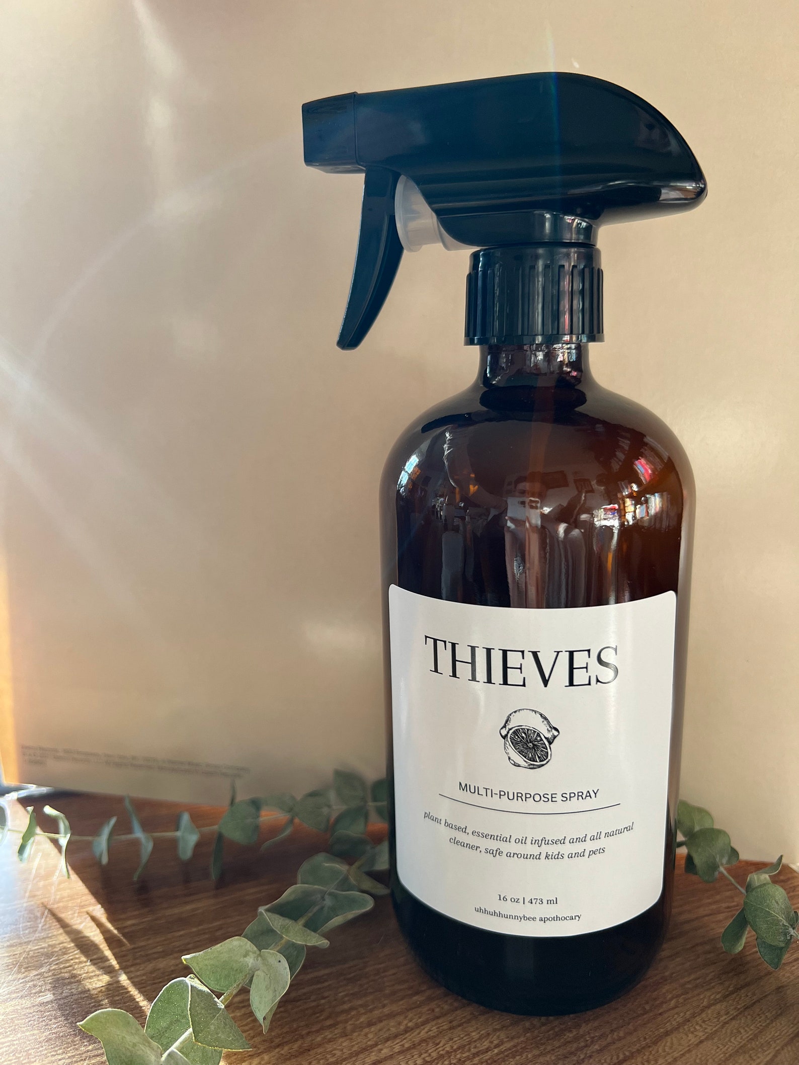 Thieves Household Cleaner Labels - Vinyl Stickers - Waterproof - 3 Pack ...