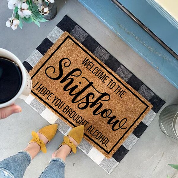 Alcohol Doormat - Etsy