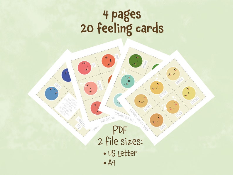 Feelings Chart, Emotions Flashcards, Feelings Cards, Colorful Classroom Art, Educational ...