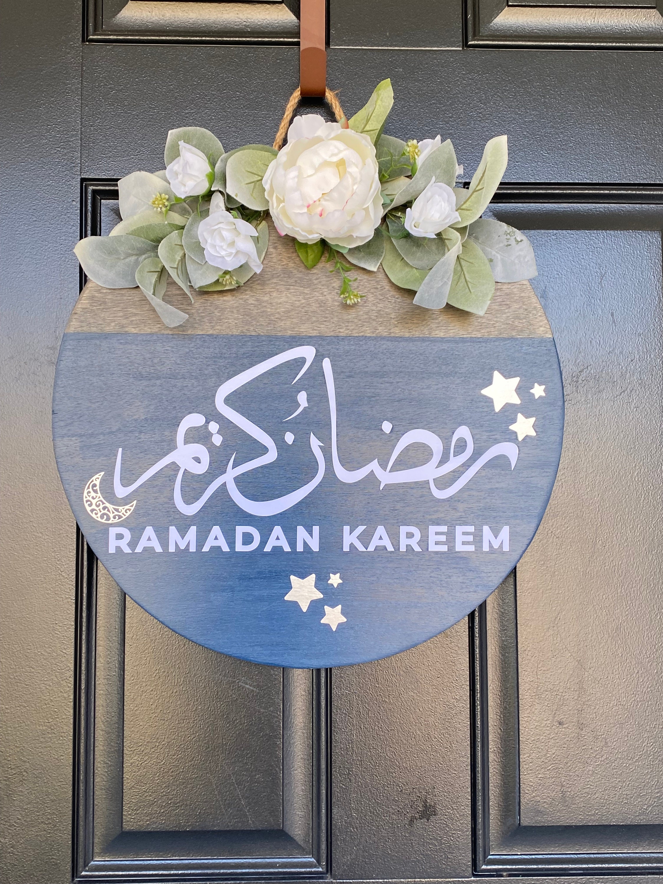 Ramadan/eid Door Hanger, Ramadan/eid Door Wreath, Ramadan Sign, Ramadan ...
