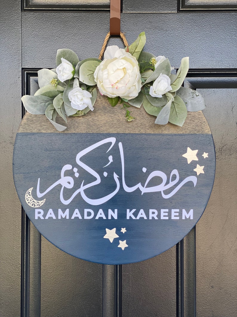 Ramadan/eid Door Hanger, Ramadan/eid Door Wreath, Ramadan Sign, Ramadan ...