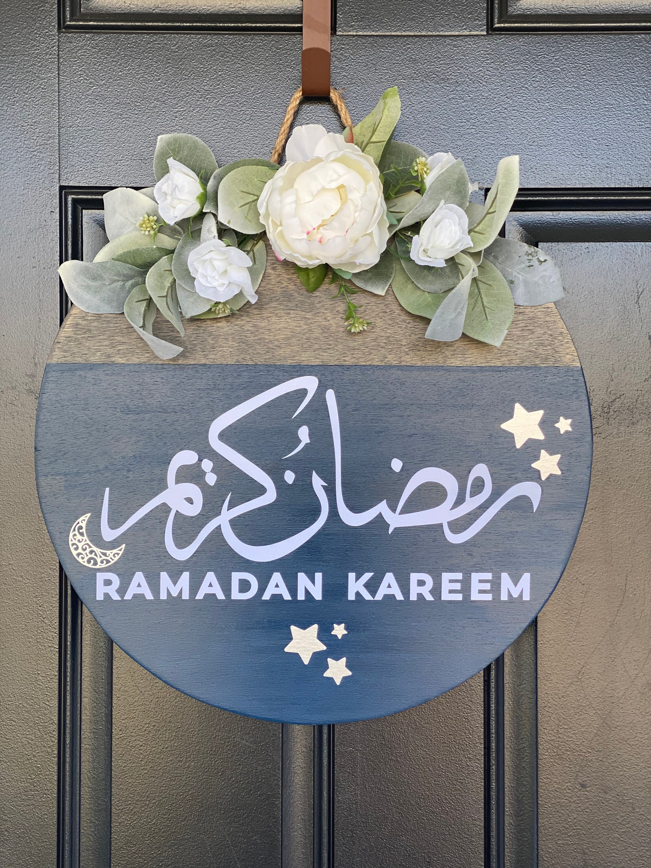 Ramadan/eid Door Hanger, Ramadan/eid Door Wreath, Ramadan Sign, Ramadan ...