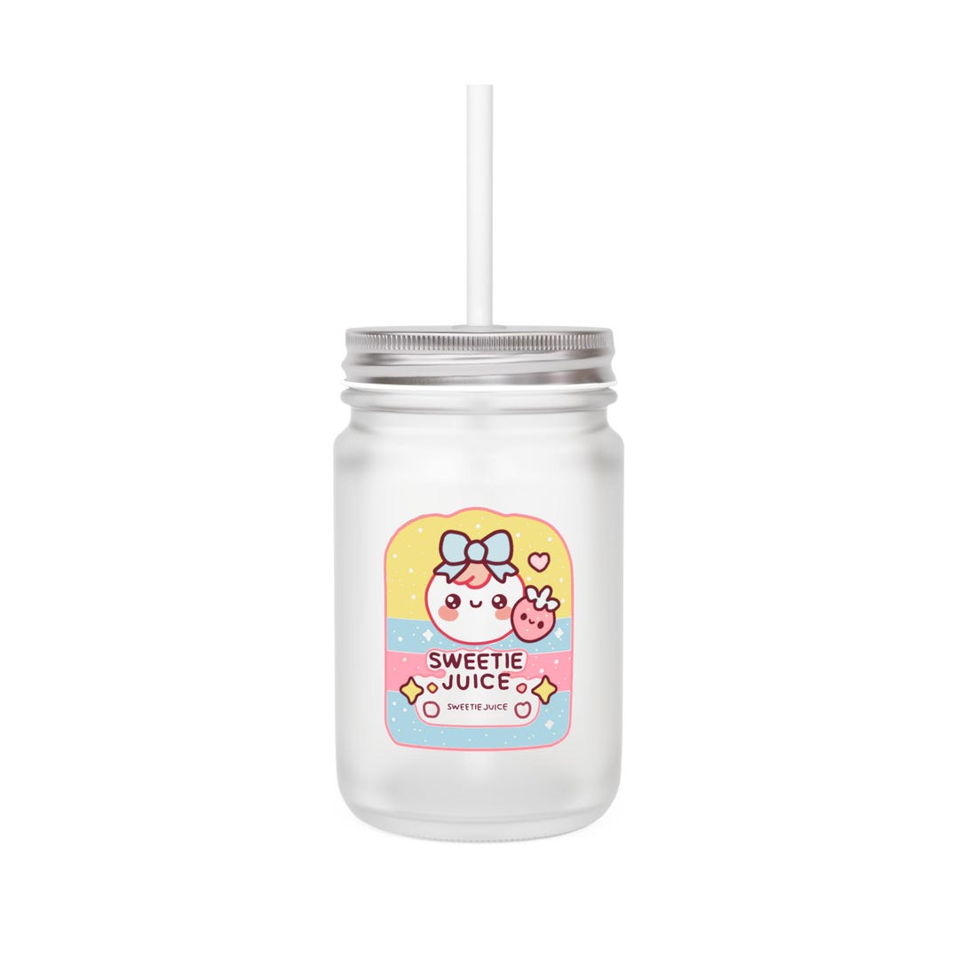 Sweetie Juice Mason Jar With Straw - Etsy