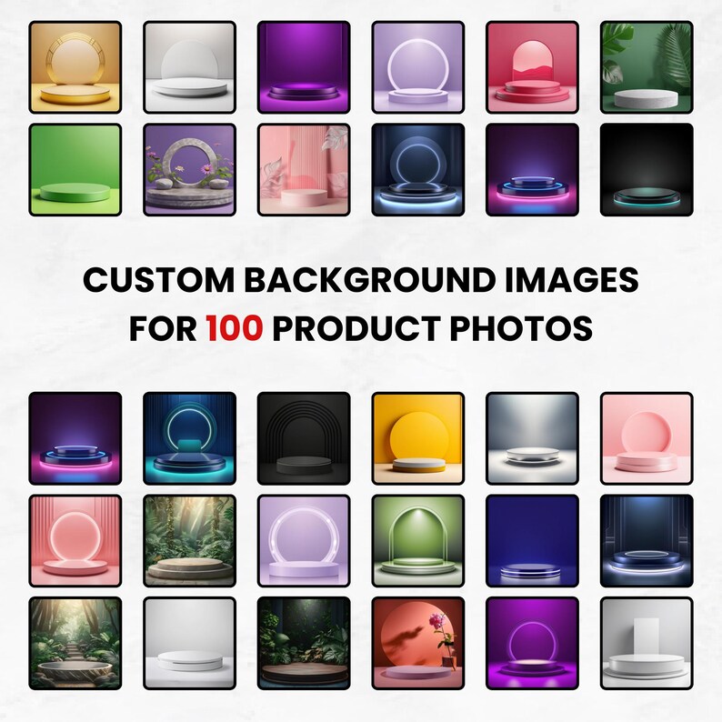 Custom Background Images for 100 Product Photos – Elevate Your Listings ...
