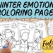 Feelings Coloring Pages, Winter Emotions Coloring, Emotional Coloring ...
