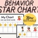 Star Chart, Daily Behavior Chart, Classroom Behavior Management, Autism ...