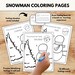 Feelings Coloring Page, Snowman Emotions, Christmas Coloring Pages ...