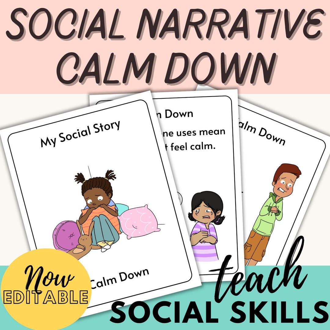Social Narrative: Calm Down, Social Story, Social Skills, Self ...