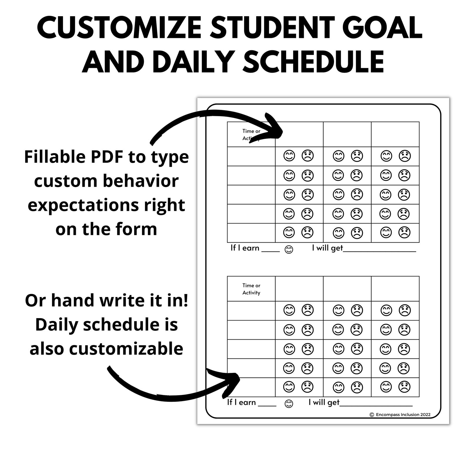 Behavior Smiley Chart, Daily Behavior Chart, Classroom Behavior ...
