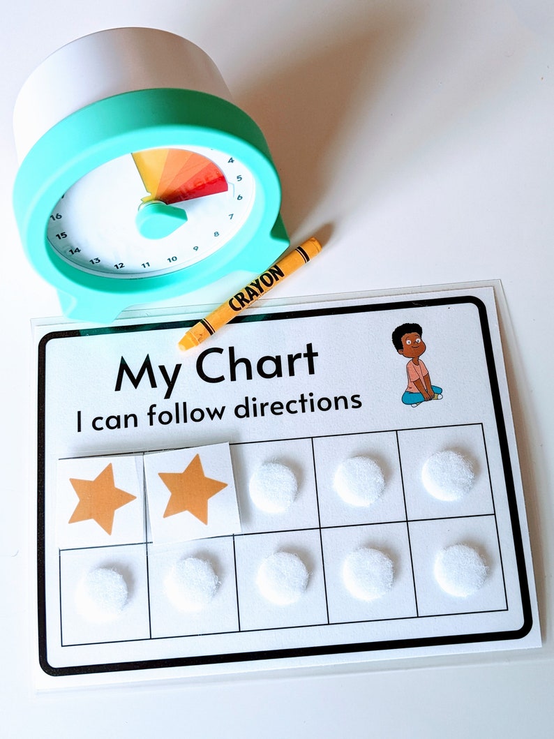 Star Chart, Daily Behavior Chart, Classroom Behavior Management, Autism ...