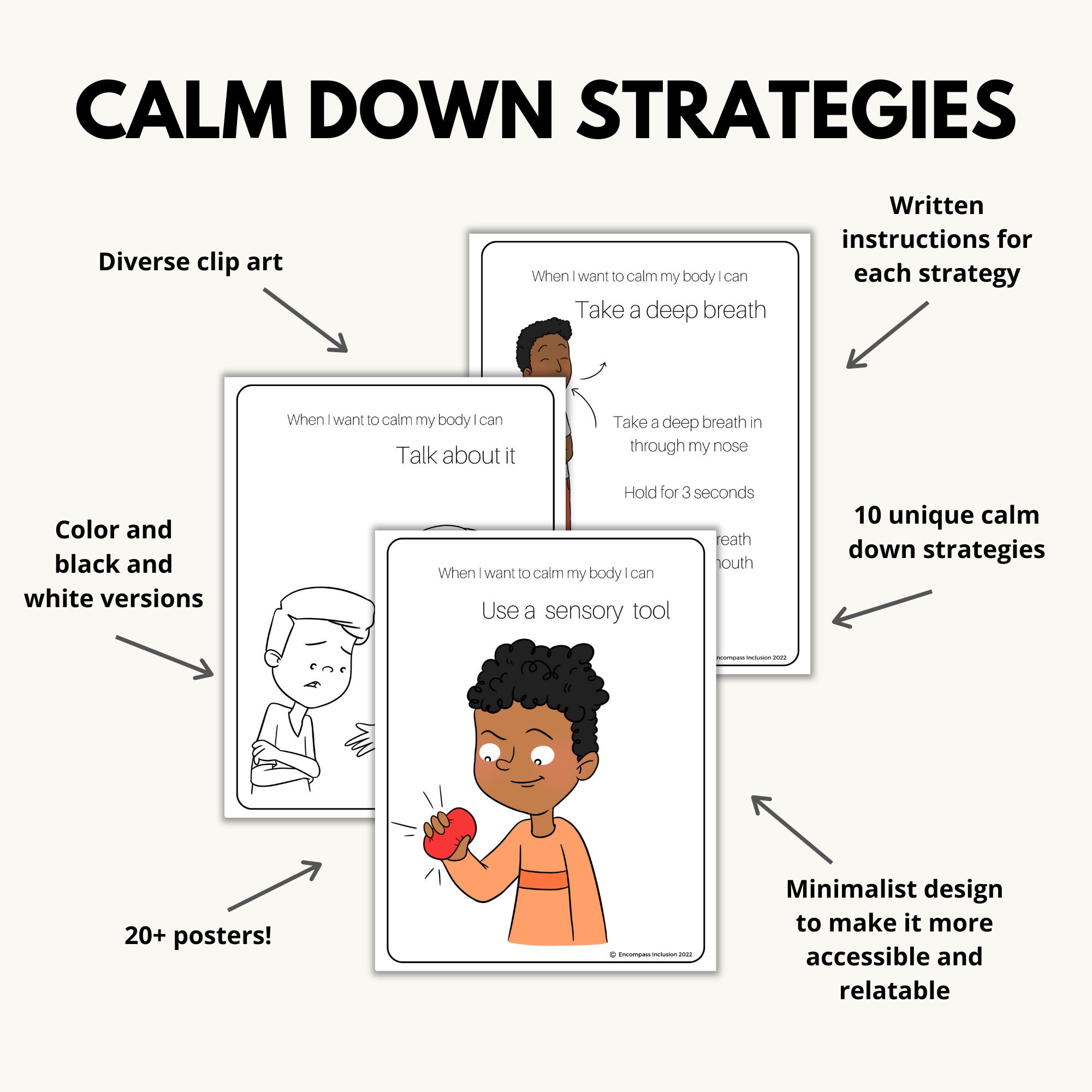 Calm Down Strategies, Self-regulation Posters, Self-regulation ...