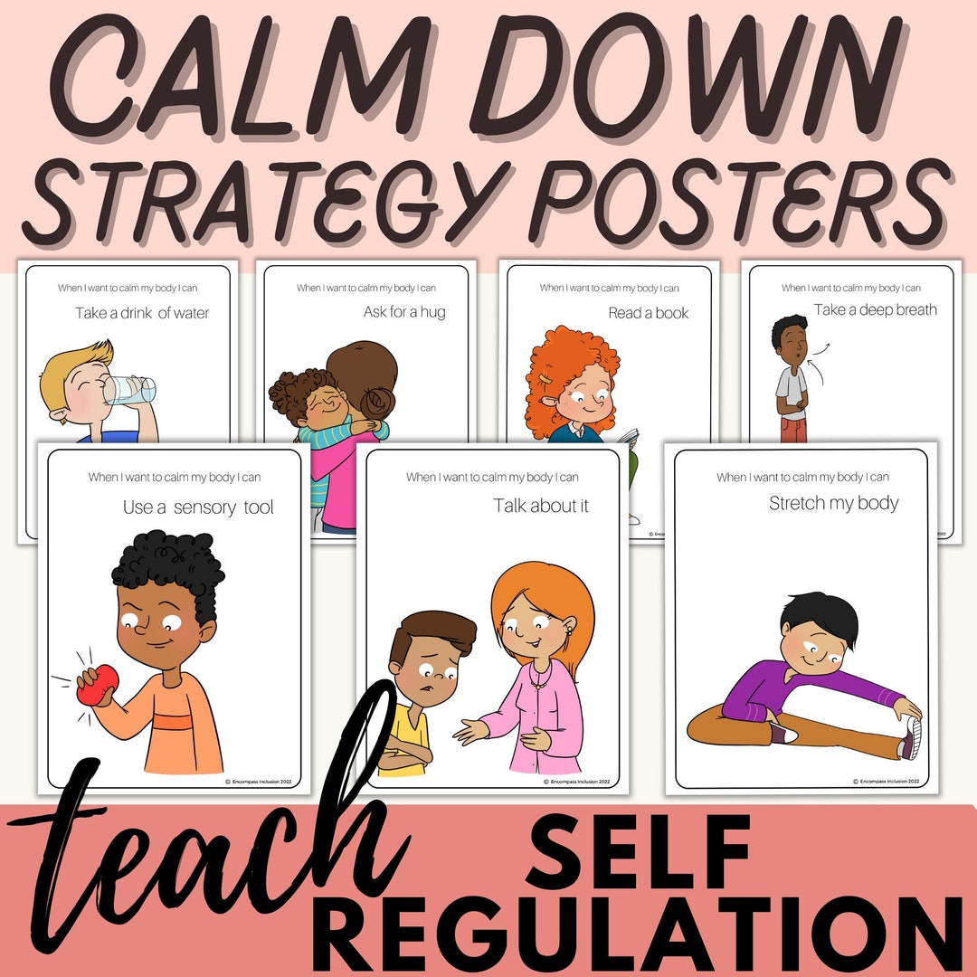 Calm Down Strategies, Self-regulation Posters, Self-regulation ...