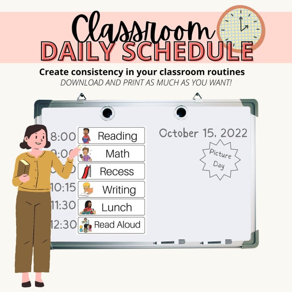 Daily Schedule Classroom Daily Schedule Classroom - Etsy