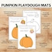 Pumpkin Emotions Playdough Mats, Feeling Playdough Mats, Fall Playdough ...