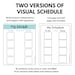 Visual Schedule, Individual Student Schedule, Classroom Schedule ...