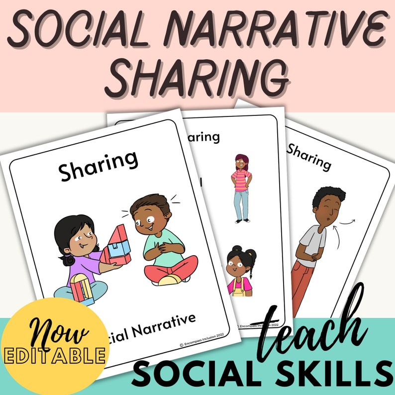 Social Narrative: Sharing, Social Story, Social Skills, Self-regulation ...