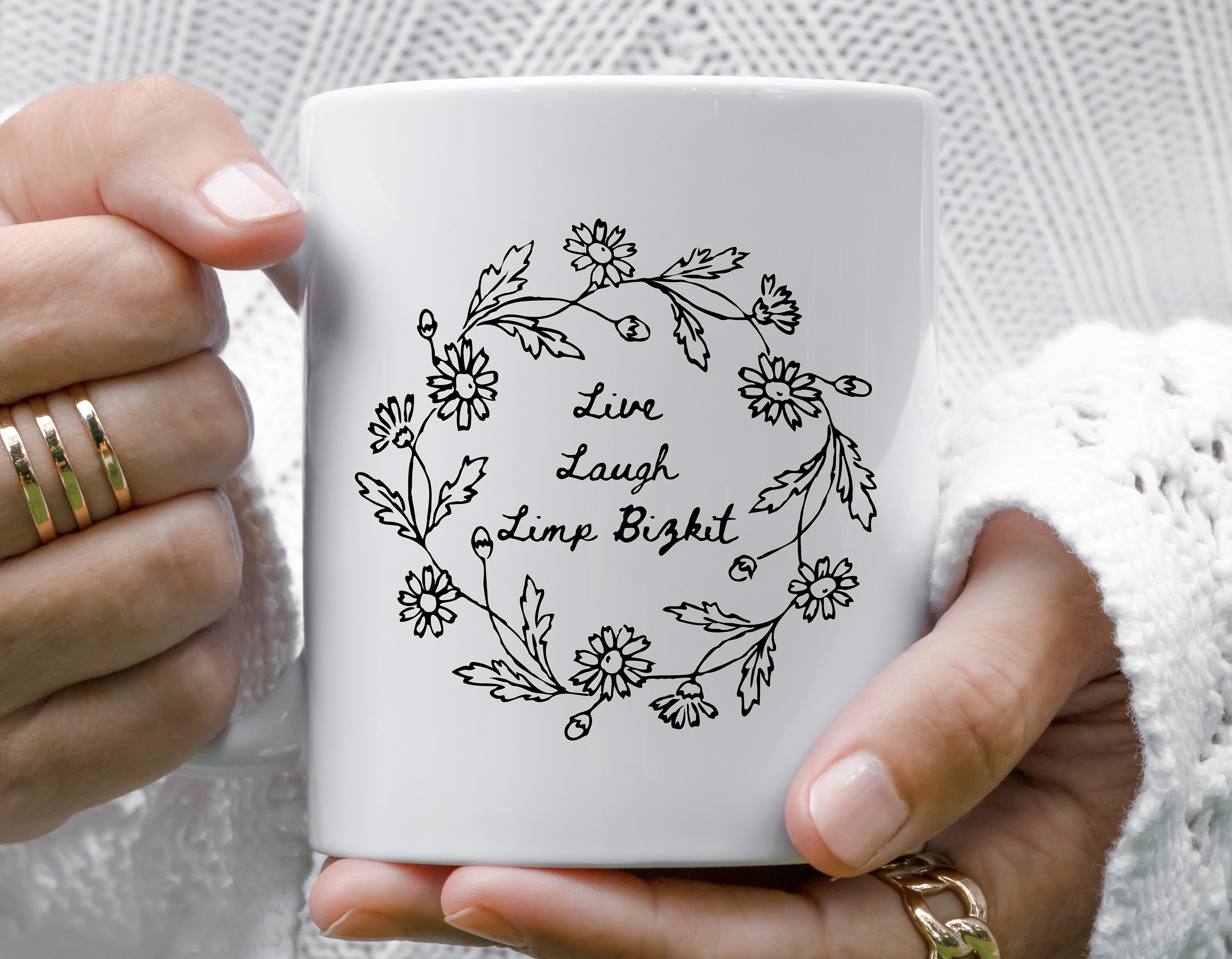 Live Laugh Limp Bizkit Coffee Mug, Work From Home, Live Laugh Love ...