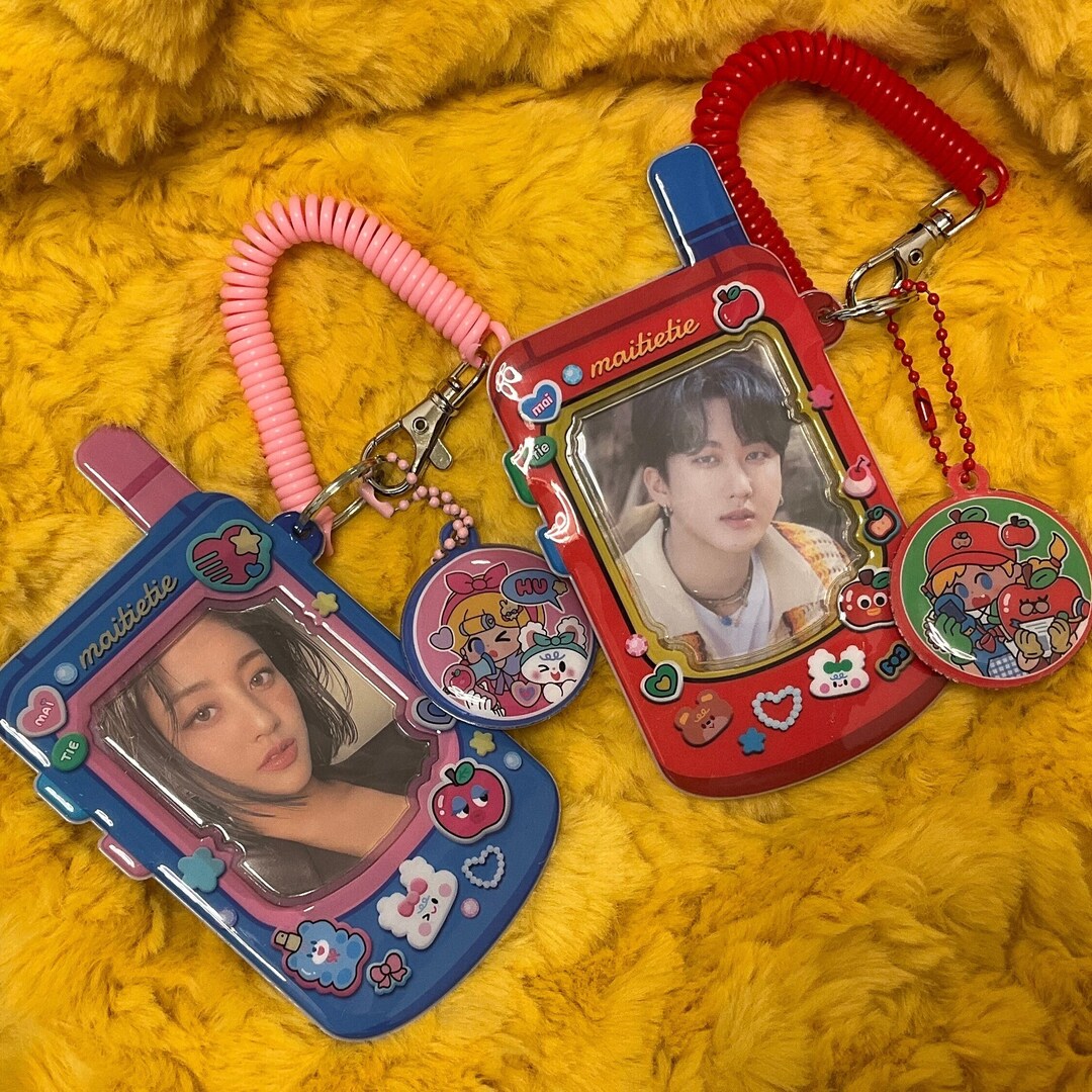 Kpop 3inch Photocard Holder Cardholder Keychain Toploader School ID Bus ...