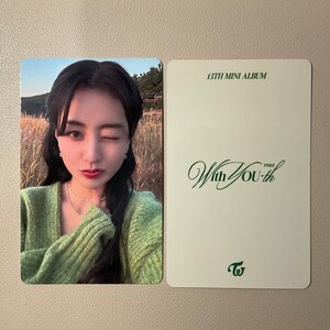 Twice Official Jyp Shop Pre Order Benefit POB 13th Mini Album With You-th Photocard PC / I Got ...