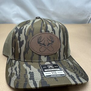 Camo Custom Laser Engraved Leather Patch- Richardson 112 Camo - Custom ...