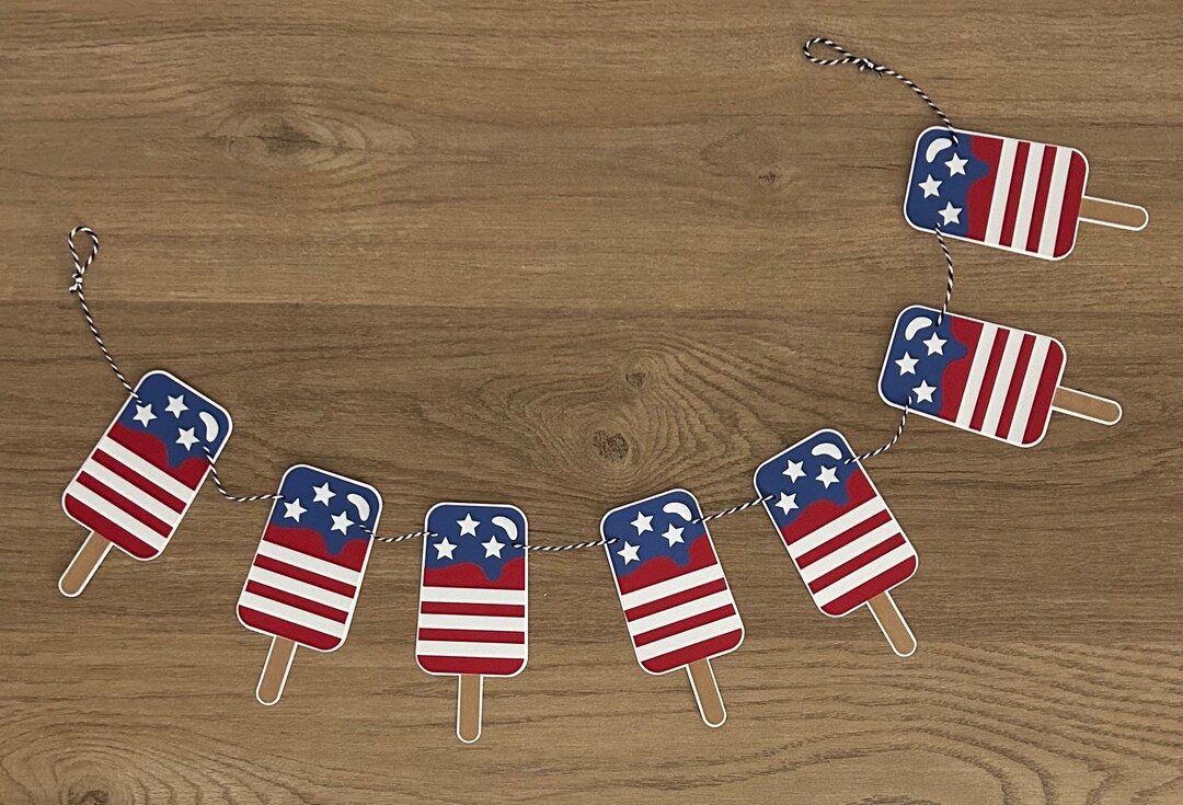 Garland: Patriotic Popsicles - Etsy