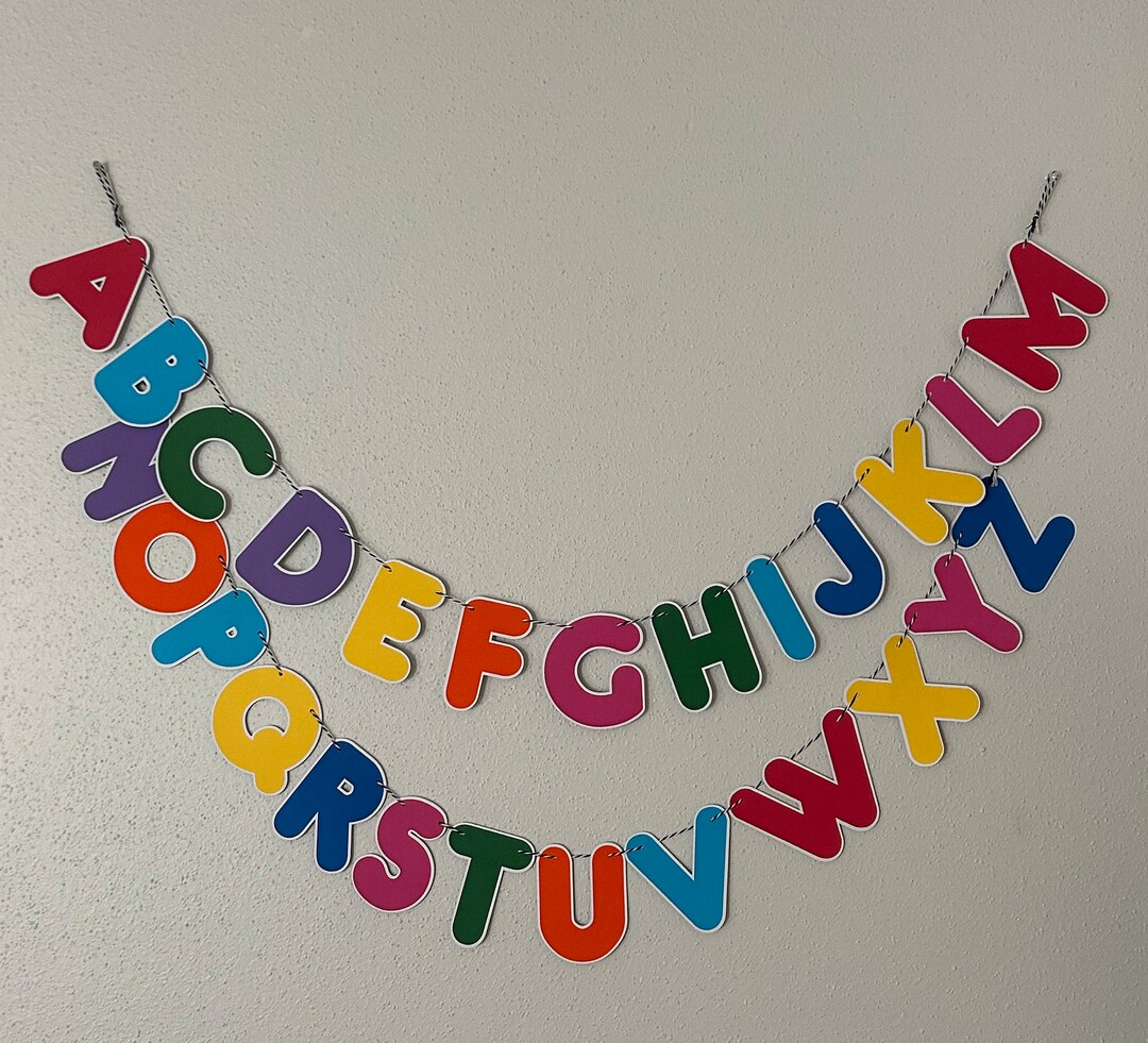 Garland: Alphabet - Etsy