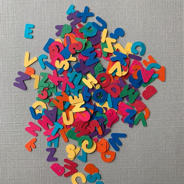 Confetti Alphabet - Etsy