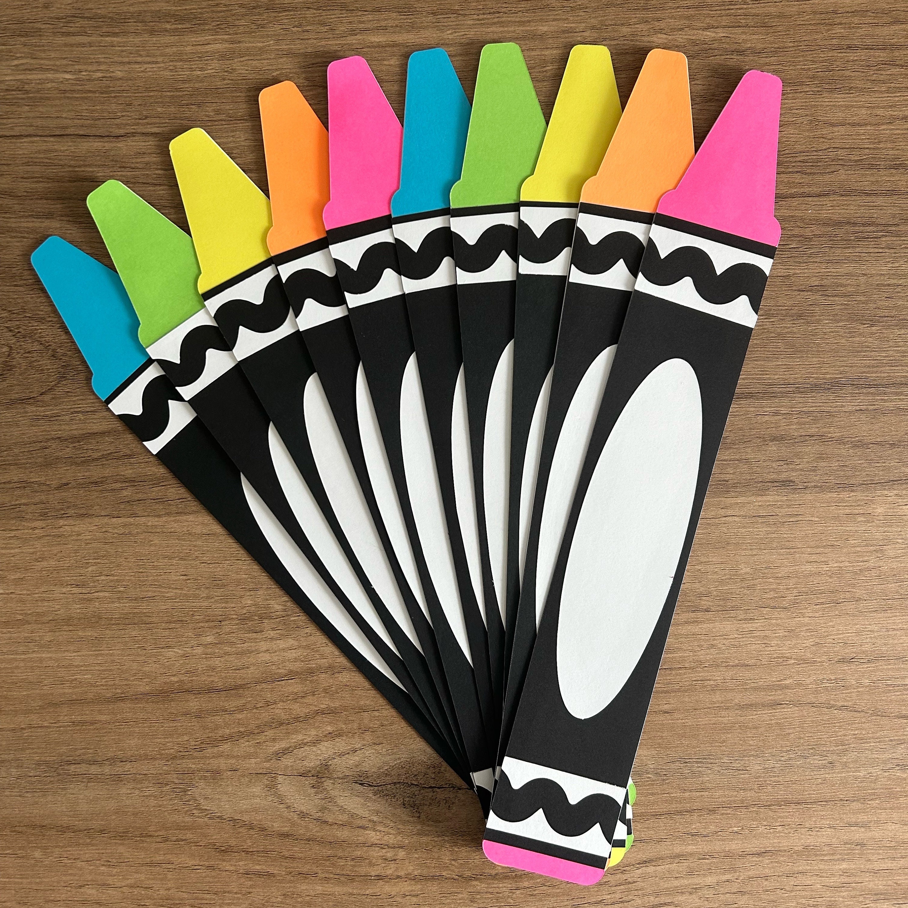 Large Cutouts: Crayons - Etsy