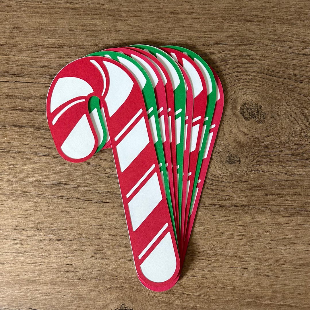 Large Cutouts: Candy Canes - Etsy