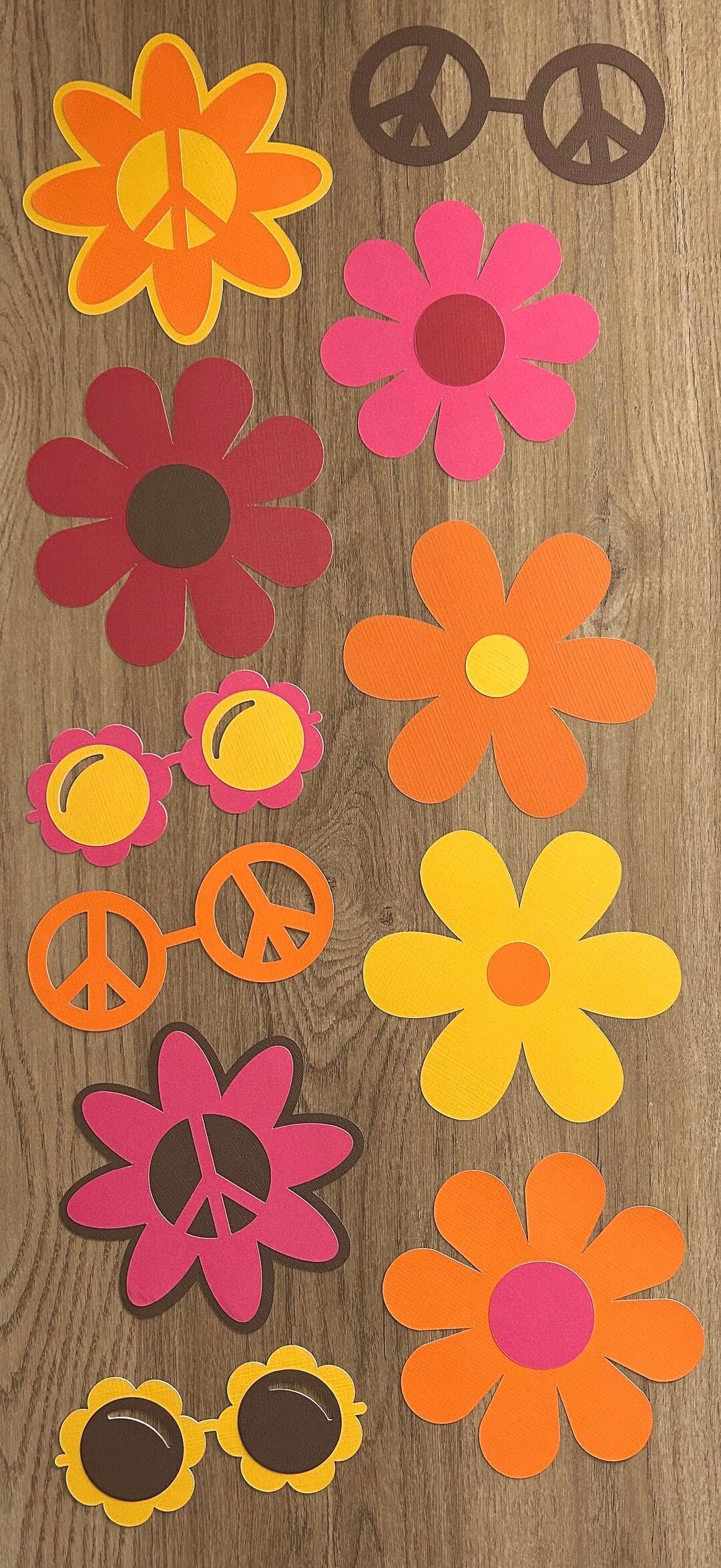 Large Cutouts: Flower Power - Etsy