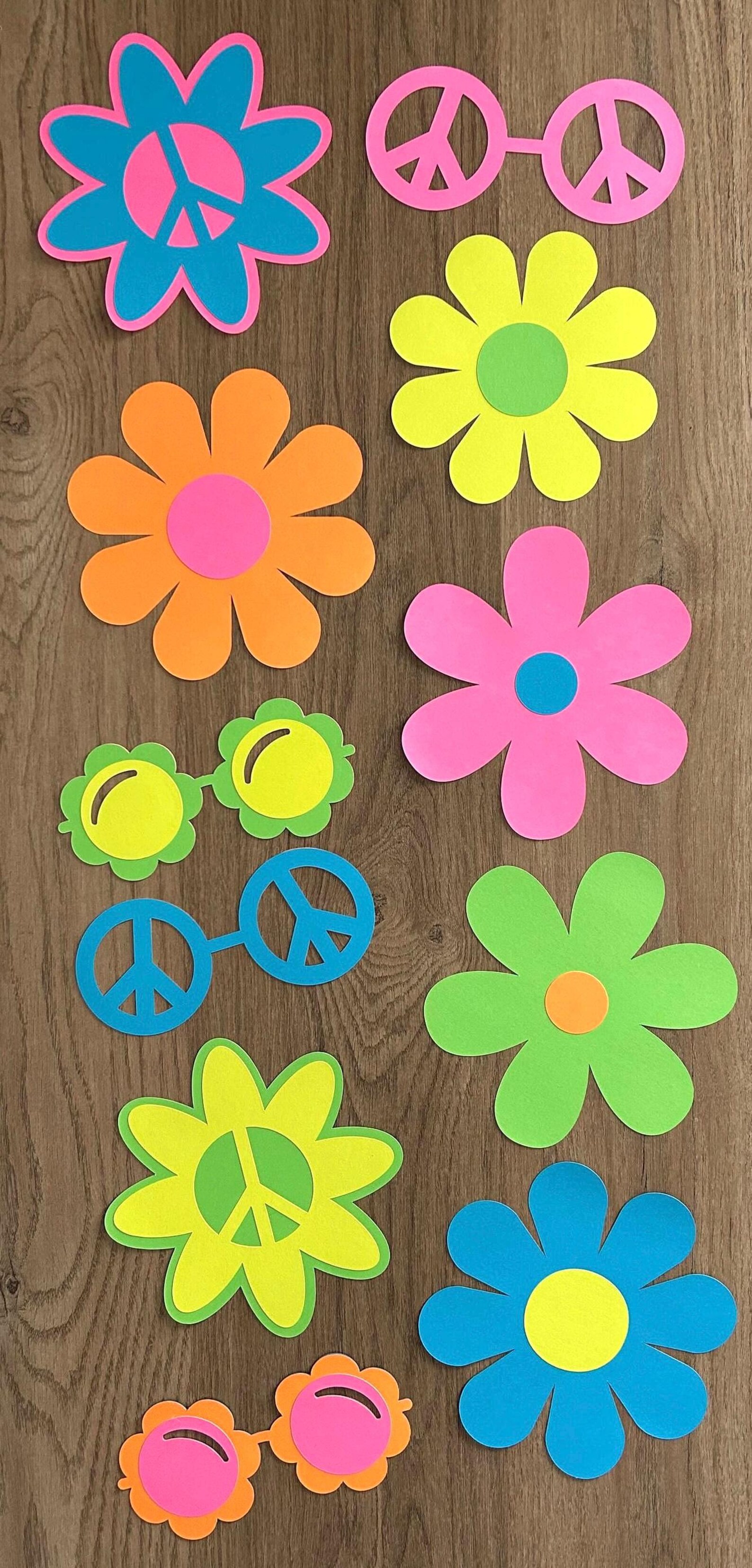 Large Cutouts: Flower Power - Etsy